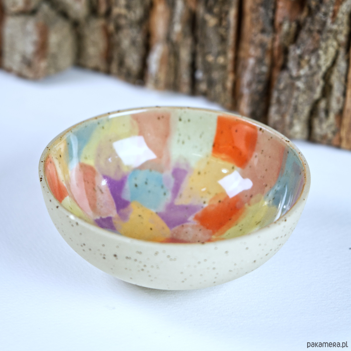 Snack Bowl Rainbow / Ręcznie robiony przez Happy Tree Pottery - Pakamera.pl