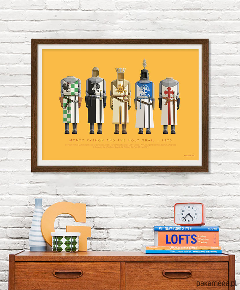 Monty Python i Święty Graal - plakat fine art - Pakamera.pl