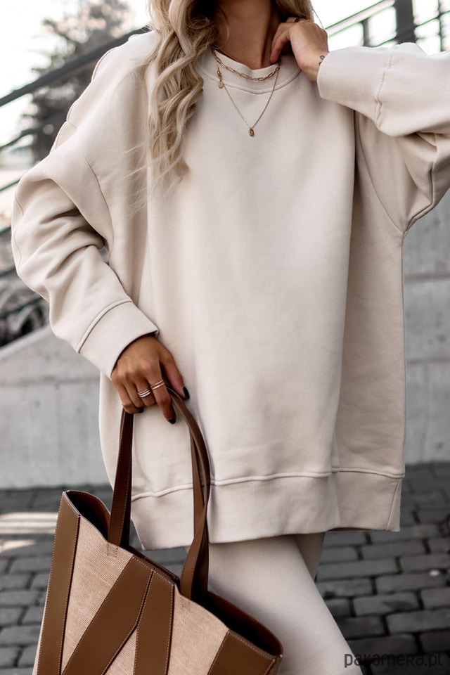 Bluza BASIC LIGHT BEIGE 3529340 - Pakamera.pl