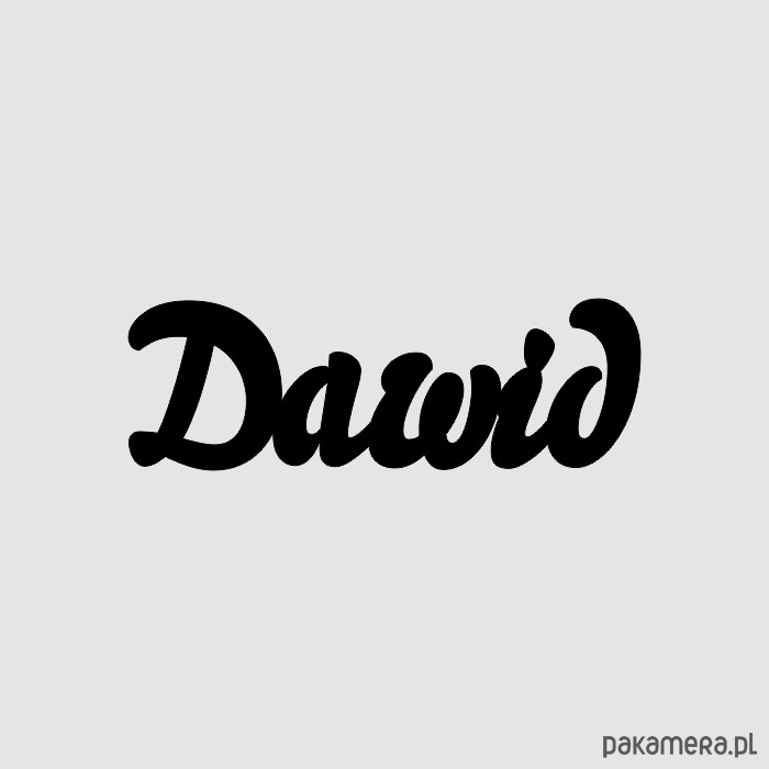 Napis Drewniany 3D DAWID - Archiwum - Pakamera.pl