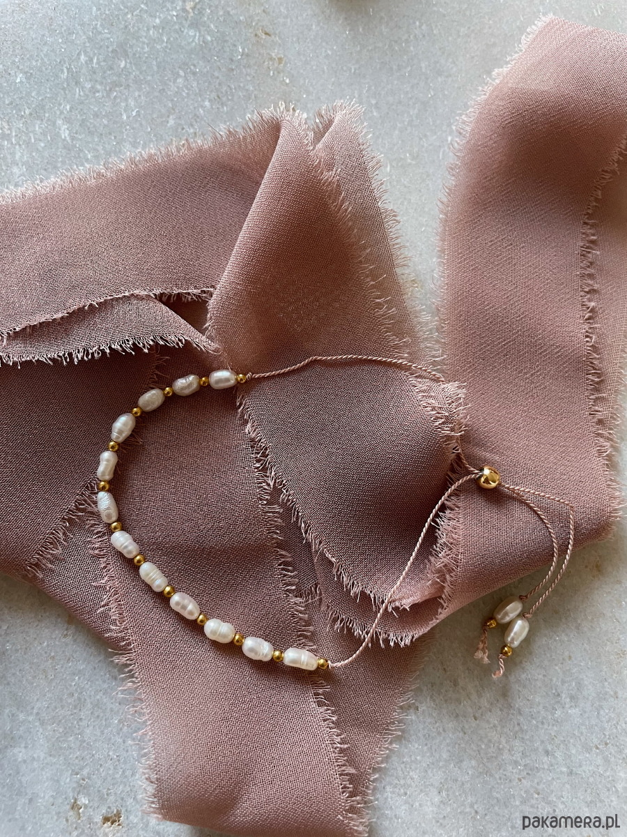 Bransoletka na nici Jedwabnej Mini Pearl - Pakamera.pl