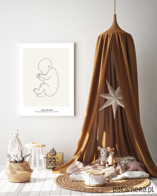 PLAKAT metryczka narodziny dziecka prezent - Archiwum - Pakamera.pl