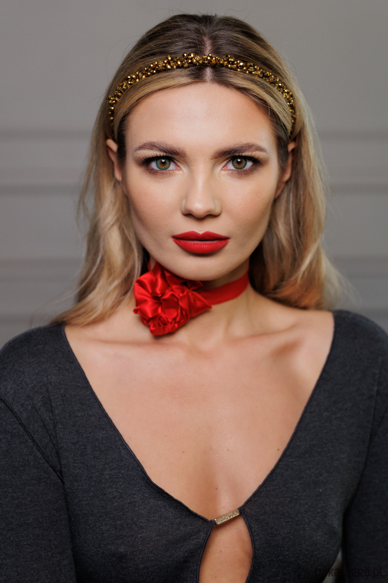 Choker Red Silk Pakamera.pl