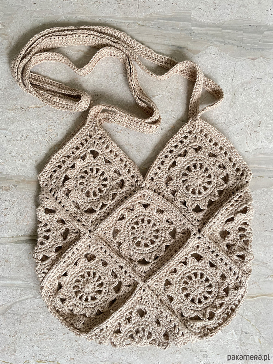 Torba na ramię granny / handmade - Pakamera.pl