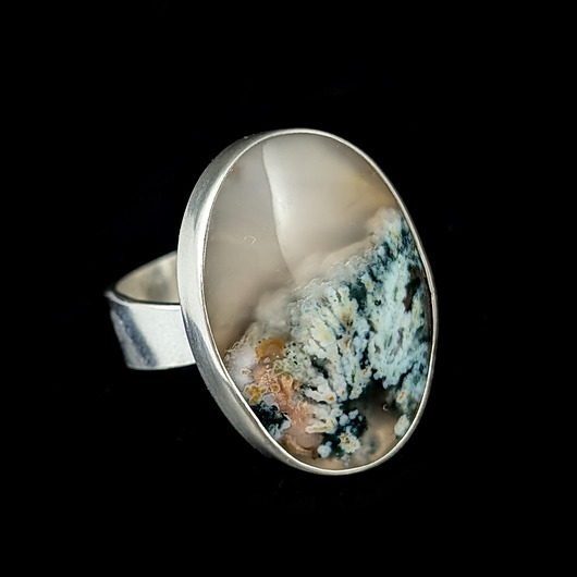 Pierścionek mszyste szepty agatu - Pakamera.pl