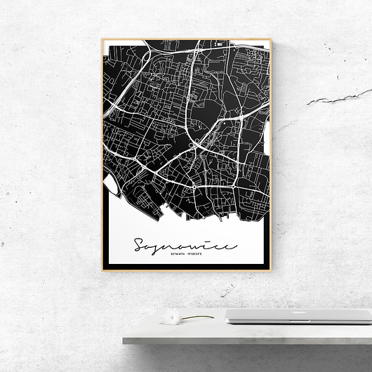 Plakat Sosnowiec mapa - Archiwum - Pakamera.pl