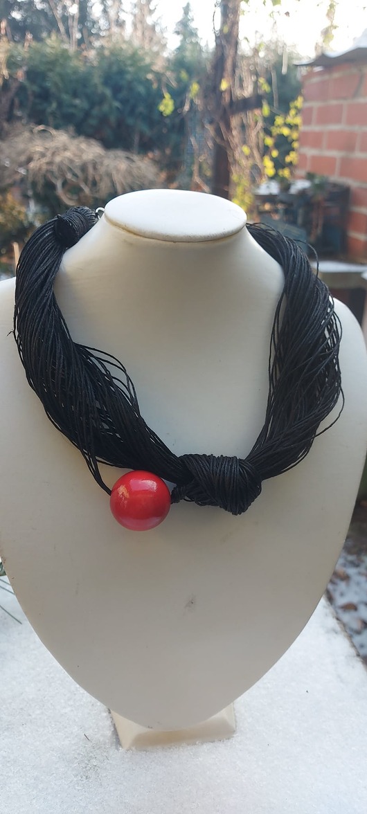 Lniany naszyjnik 3340035 - Pakamera.pl