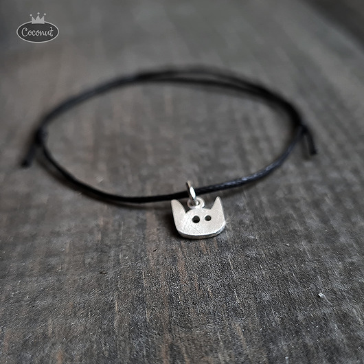 Bransoletka KITKU srebrny kotek charms 3521192 - Pakamera.pl