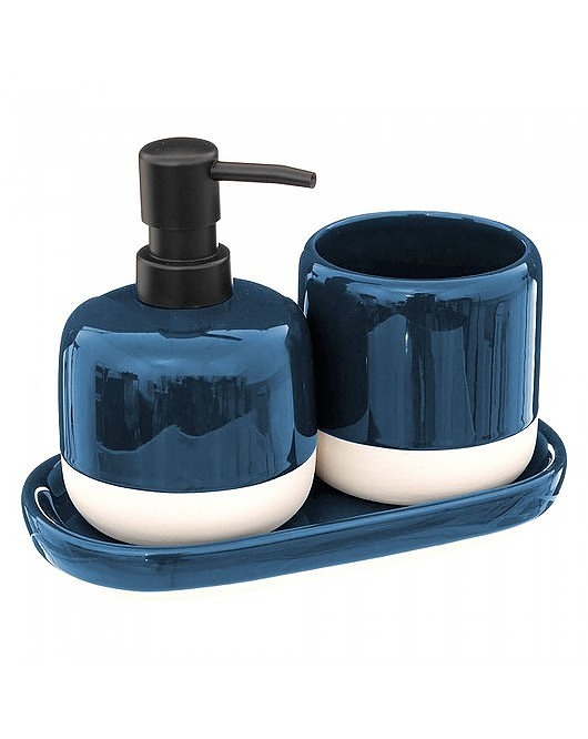 Komplet Łazienkowy Zestaw Łazienkowy Ceramiczny Azurro 3614538 ...