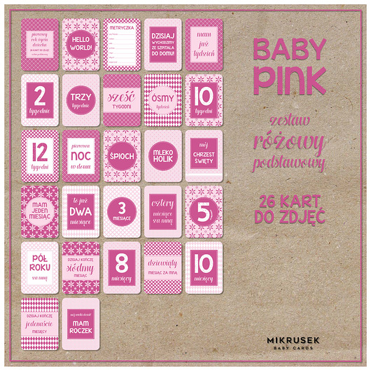 1 rok życia Dziecka | Zestaw podstawowy Mikrusek Baby Cards - Archiwum ...
