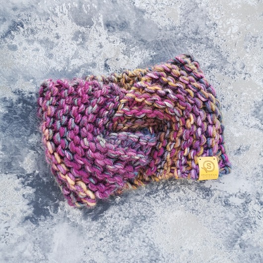 MAXCOLOR opaska twist "jagoda na słońcu" 3654903 - Pakamera.pl